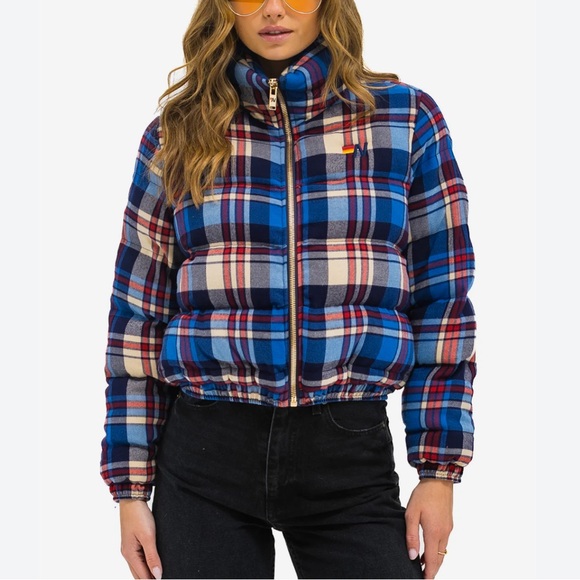Aviator Nation | Jackets & Coats | Aviator Nation Patriot Plaid Apres ...